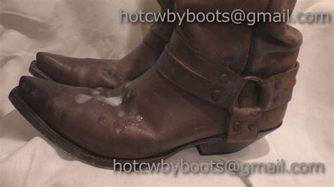 Cum On Harness Boot