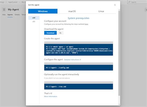 self hosted agent on azure pipelines