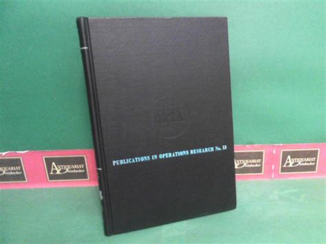 Bayesian Decision Problems And Markov Chains Publications In Operations Research 13 By