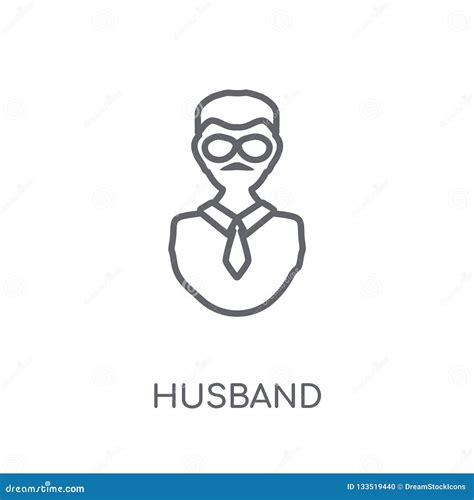 Husband Linear Icon Modern Outline Husband Logo Concept On Whit Stock Vector Illustration Of