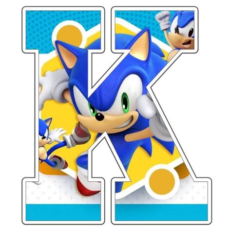 Alfabeto De Sonic Sonic Birthday Parties Sonic Birthday Sonic Party