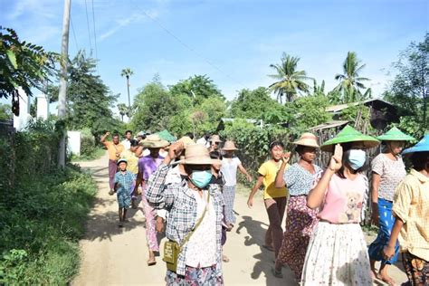 ယင်းမာပင် ဆားလင်းကြီး ကျေးရွာပေါင်းစုံလူထုသပိတ်စစ်ကြောင်းမှ ၅၄၃ ရက်မြောက် စစ်အာဏာရှင်ပြုတ်ကျရေး