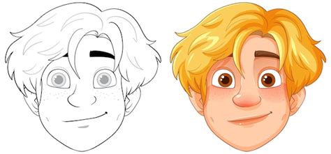 Premium Vector Smiling Boy Vector Illustration