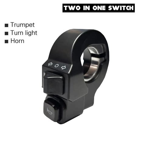 22mm Motorcycle Handlebar Switch Turn Signal Horn 2 In 1 Switch On Off