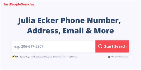 Julia Ecker Phone Number Address Email And More