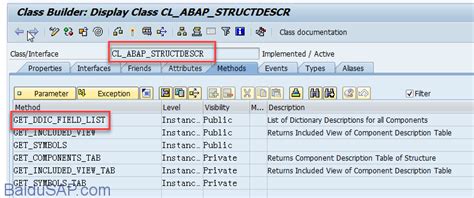 [代码]如何取得表 结构的列名字 cl abap structdescr csdn博客