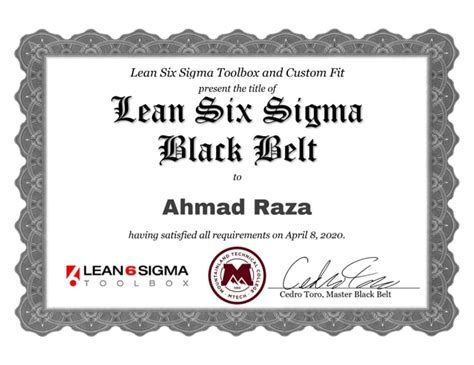 Help You In Lean Six Sigma Certifications By Artgallery21 Fiverr