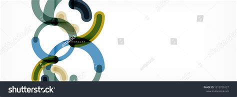 Linear Design Circle Background Vector Modern Stock Vector Royalty Free Shutterstock