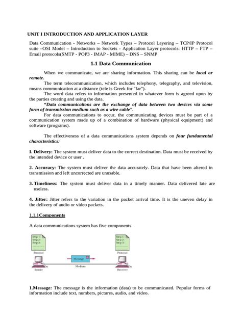 cs3591 cn unit 1 notes pdf internet protocol suite network topology