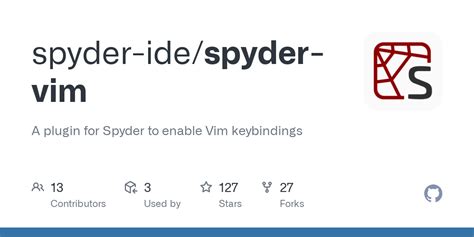 Github Spyder Idespyder Vim A Plugin For Spyder To Enable Vim Keybindings