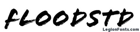 FloodStd Font Download Free LegionFonts