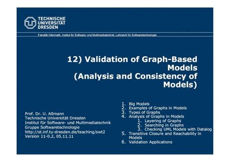 pdf 12 validation of graph based models analysis and f tu
