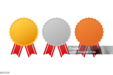 빨간 리본으로 수상 메달의 집합입니다 금 은 및 청동 벡터 일러스트 야구 플레이트에 대한 스톡 벡터 아트 및 기타 이미지 야구 플레이트 전문 기술 1위 Istock