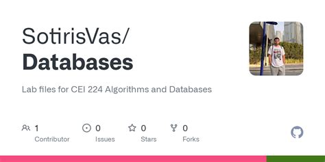Github Sotirisvasdatabases Lab Files For Cei 224 Algorithms And