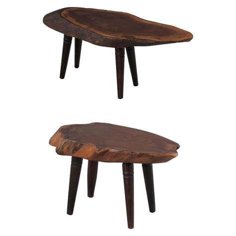 Pair Of Mid Century Three Small Tables For Sale At 1stdibs
