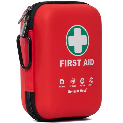 170 Piece First Aid Kit With Hard Case Includes Eyewash Instant Cold