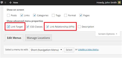 Add Nofollow Links In Wordpress Navigation Menus Revista Territorio