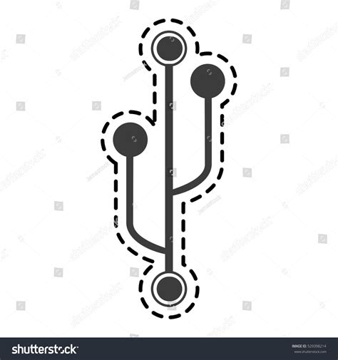Usb Circuit Design Stock Vector Royalty Free Shutterstock