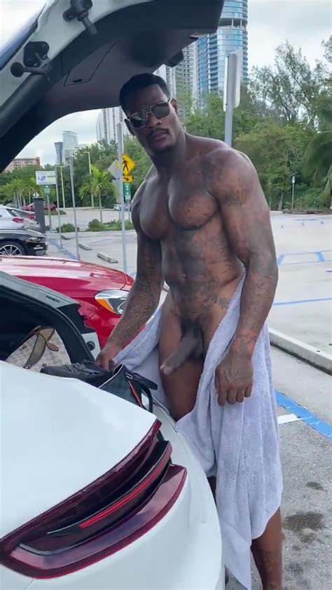 Delicious Black Stud Naked In Public Flashing His Big Hard Cock ThisVid