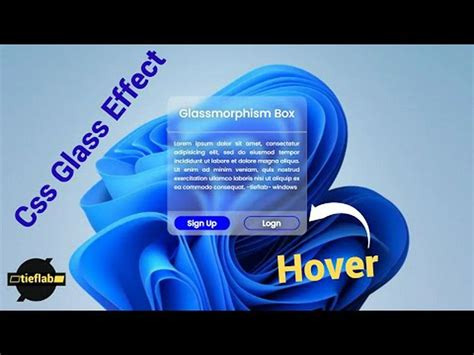 Glass Effect In Html And Css Glassmorphism 🔥