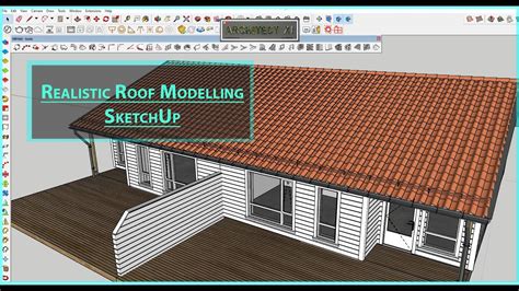 SketchUp Realistic Roof Modelling Tutorial YouTube