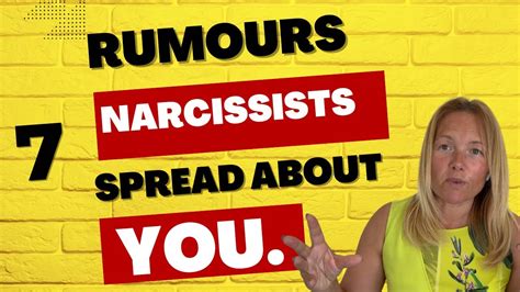 7 Rumours Narcissists Spread About You. (Smear Campaign.) #narcissist ...