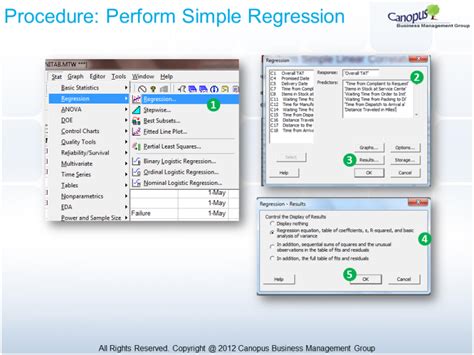 How To Perform Simple Linear Regression E B Canopus Business Management Group