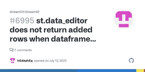 st data editor does not return added rows when dataframe from file
