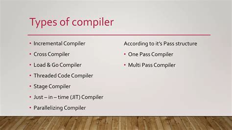 Types of Compilers | PPTX | Programming Languages | Computing