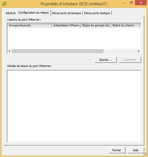 Création d un port VMKernel pour le stockage iSCSI