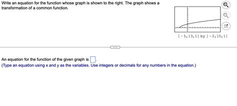 Solved An Equation For The Function Of The Given Graph