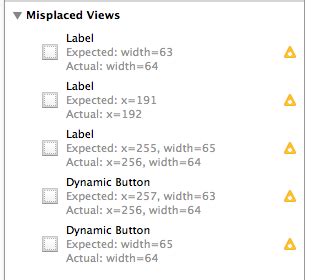 Xcode IOS Constraints On Grid Of Equal Width Height Buttons Cause