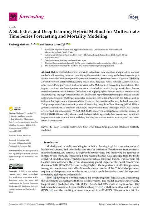 pdf a statistics and deep learning hybrid method for multivariate