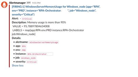 My Alert Noifications Are Triggered Differently For WMI And Node Exporter In AM Issue