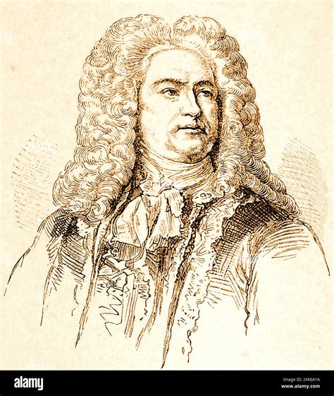 An Old Portrait Of Composer George Frederick Handel Aka George
