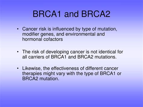 Ppt Brca Mutations And Breast Cancer Powerpoint Presentation Free