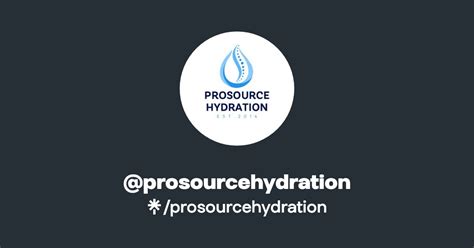 Prosourcehydration Instagram Facebook Tiktok Linktree