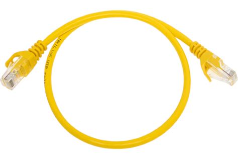 Патч корд Netlink Utp 5e кат литой 0 5 м желтый УТ000004675 выгодная цена отзывы