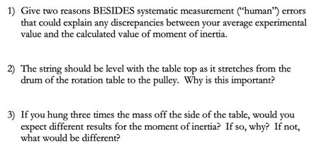 1 give two reasons besides systematic measurement human errors that