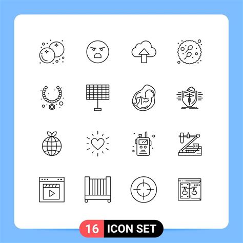 16 Universal Outlines Set For Web And Mobile Applications Necklace Sperm Arrow Sexual Adult