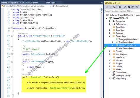MVC应用程序JsonResult 的练习 Insus NET 博客园