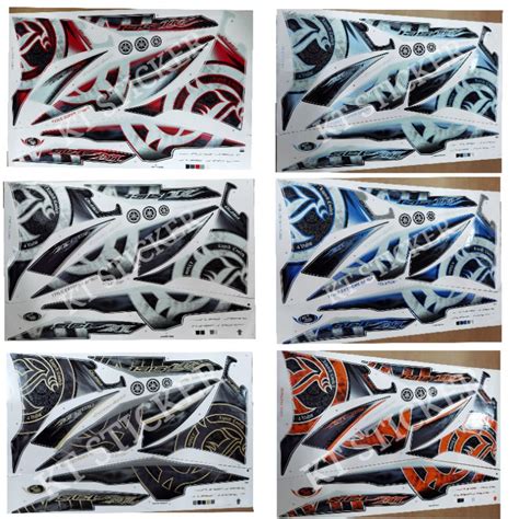 Yamaha Lc135 4s 5s Lc4s Lc5s 13 Body Stripe Baju Coverset Cover Set Lc135 V2 V3 V4 V5 V6 V7
