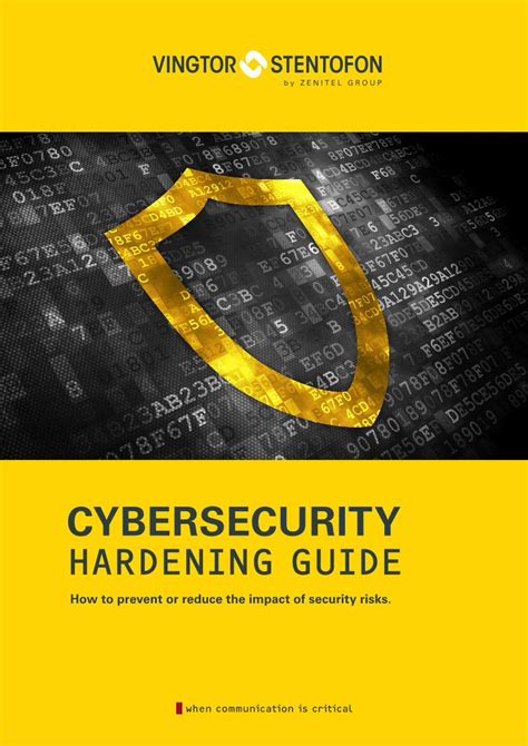 pdf cybersecurity hardening guide zenitel … security guide