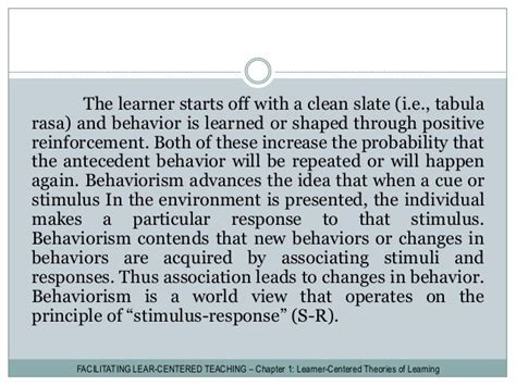 Flct Chapter 1 Learner Centered Theories Of Learning Pptx