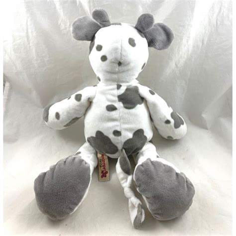 Peluche Classique Vache Nicotoy Blanc Et Gris Simba Dickie 40 Cm