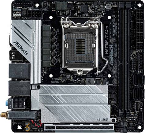 Asrock H570m Itx Ac Intel H570 Rocket Lake Socket 1200 Mini Itx Desktop Motherboard Wootware