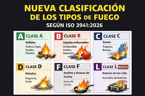 Iso 39412026 Actualiza La Clasificación De Los Tipos De Fuego