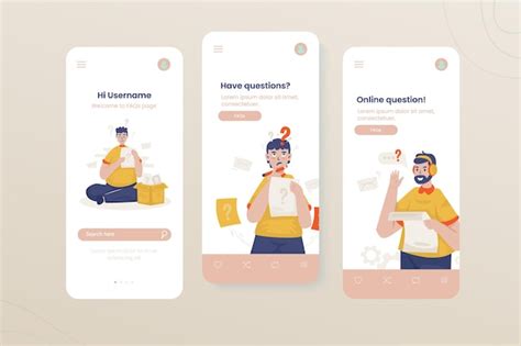 Premium Vector Faq Page Online Question Illustration Onboard Mobile