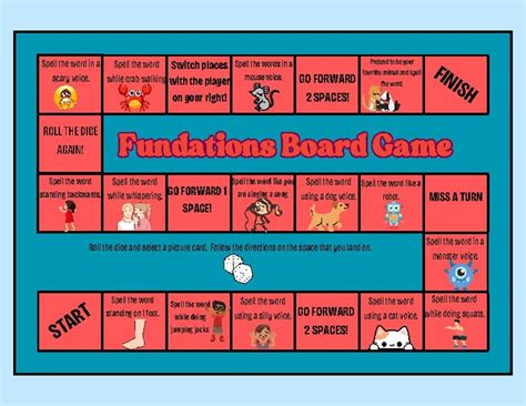 Fundations Level 1 Unit 2 Week 1 Board Game By Kristi Elyse Tpt