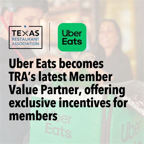 Texas Restaurant Association On Linkedin Tra 🤝 Uber Eats The Tra Is